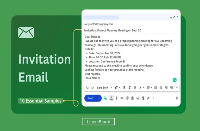 Invitation Email Template: How to Write Effective